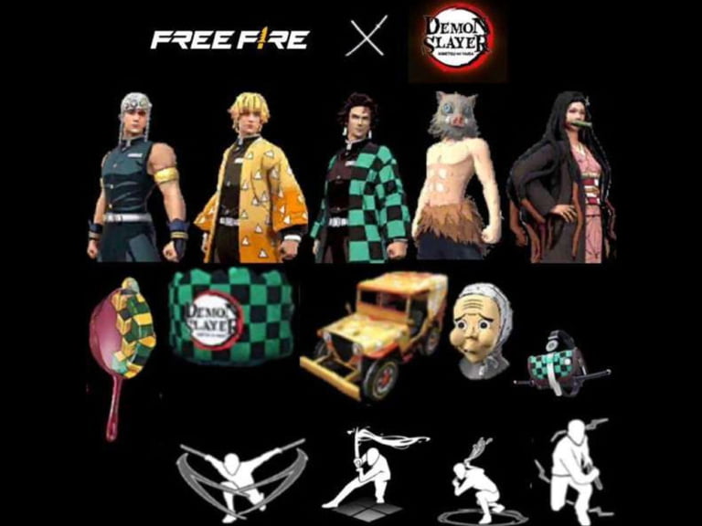 Kolaborasi Free Fire x Demon Slayer Bakal Rilis Bulan Agustus Nih, Ini ...
